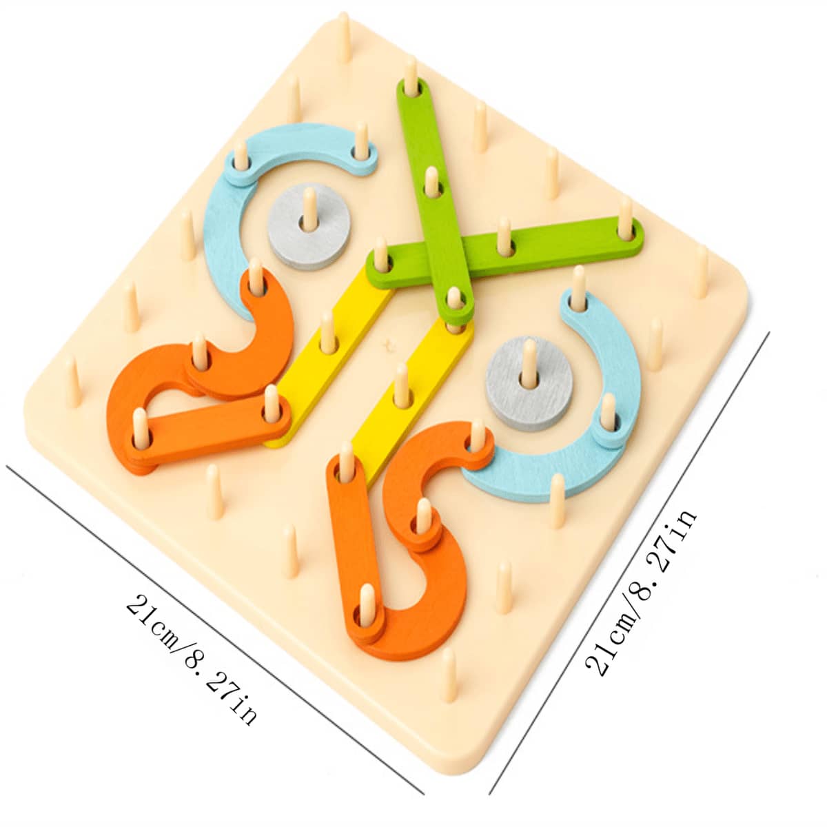 Variety Puzzle Pin Board Shape Matching Column Insertion Nails ...