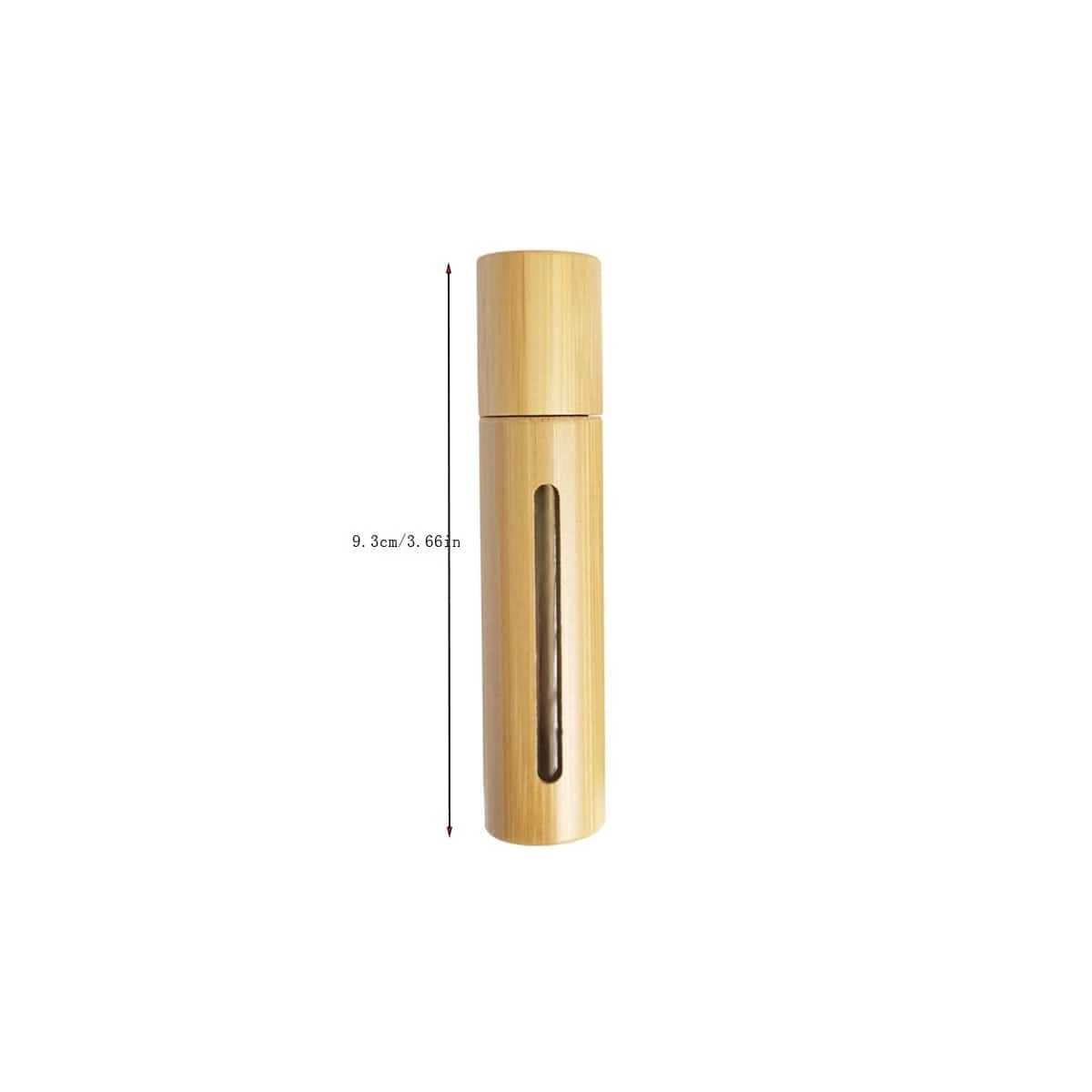 1pc 10ml Bamboo Shell Glass Lining Perfume Roller Bottle With Steel ...