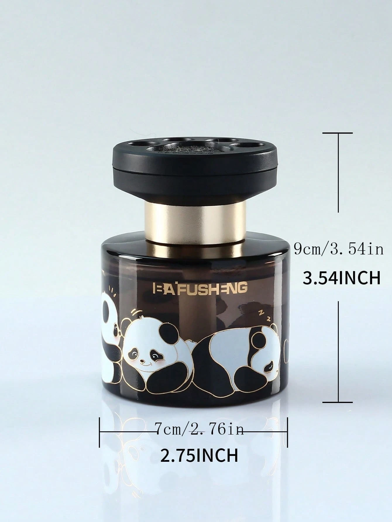 1pc Black & White Panda 130ML Chinese Style Reunion Panda Glass ...