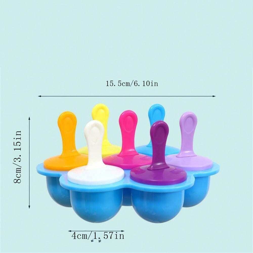 7-Hole Sphere Shaped Children Popsicle Mold, DIY Household Cute ...