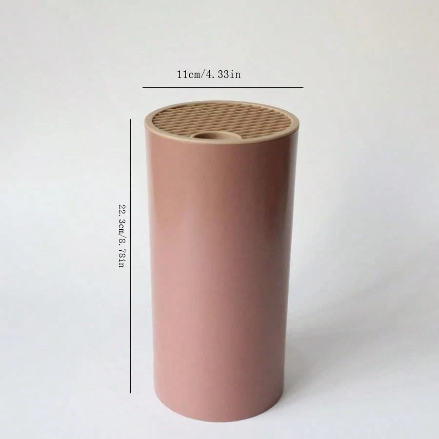 Rose Red Knife Block With Safety Space, Multifunctional, Easy-To ...