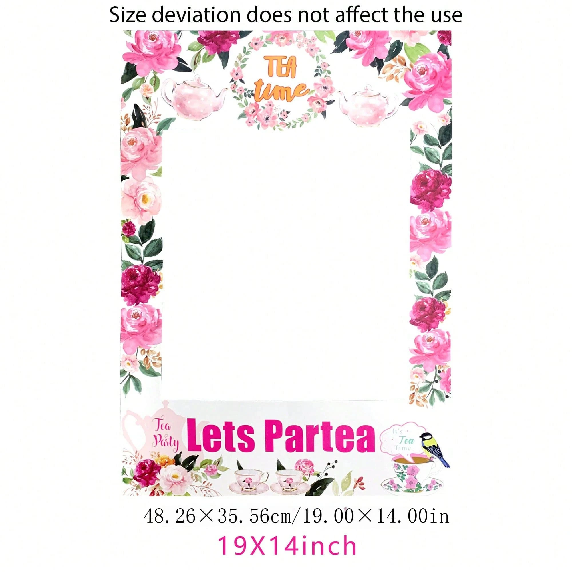 LaVenty Lets Partea Photo Booth Frame Partea Time Party Supplies Tea ...