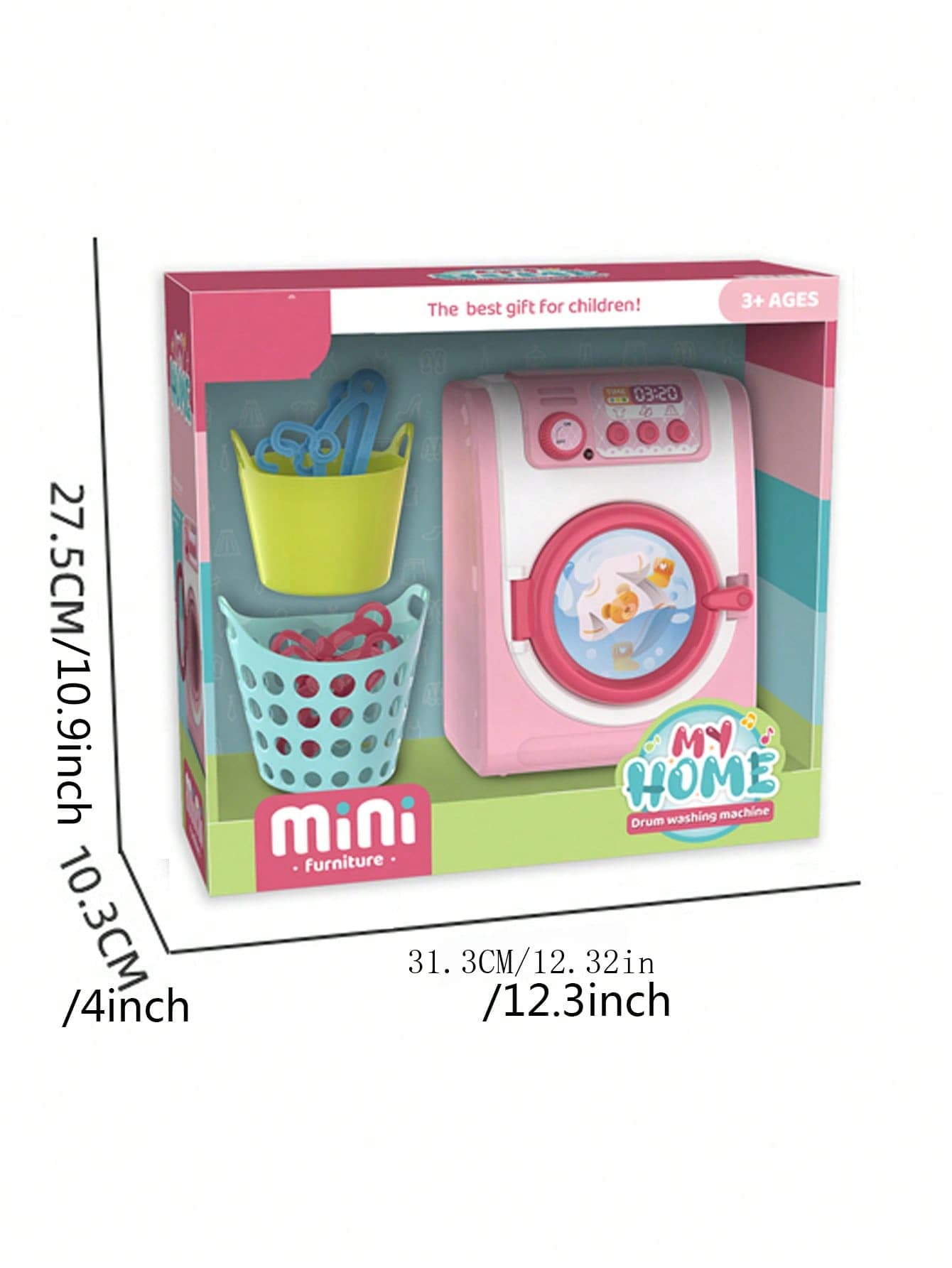 Simulation Mini Home Appliance Washing Machine Pretend Play Toy Set For ...