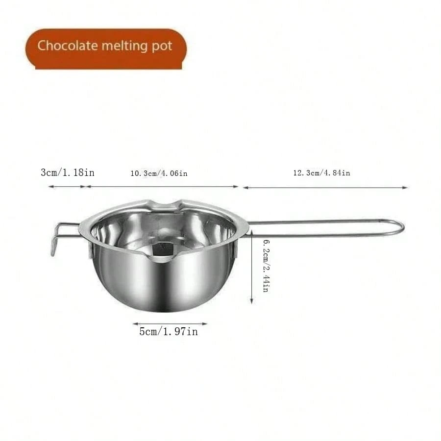 Stainless Steel Melting Pot, 400ml Chocolate Butter Cheese Melting Pot ...