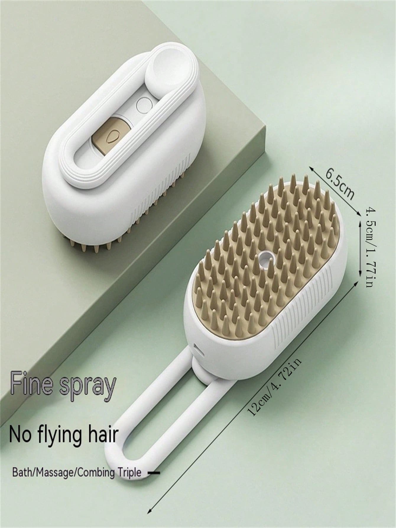 3 In 1 Self-Cleaning Massage Combs, USB Charging Cat Comb Floating Hair ...