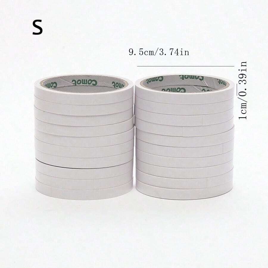 1pc 1cm Thick High Viscosity Transparent Double-Sided Tape Tearable Hot ...