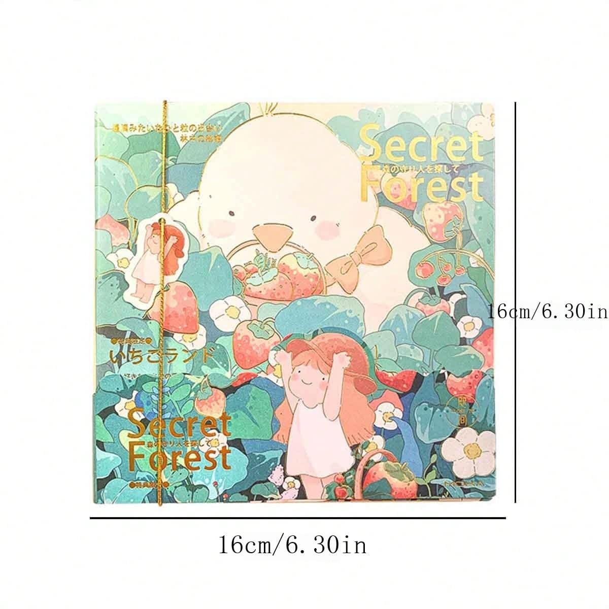 1pc Hot Stamping Square Shape Notebook With Colorful Pages, High Value ...