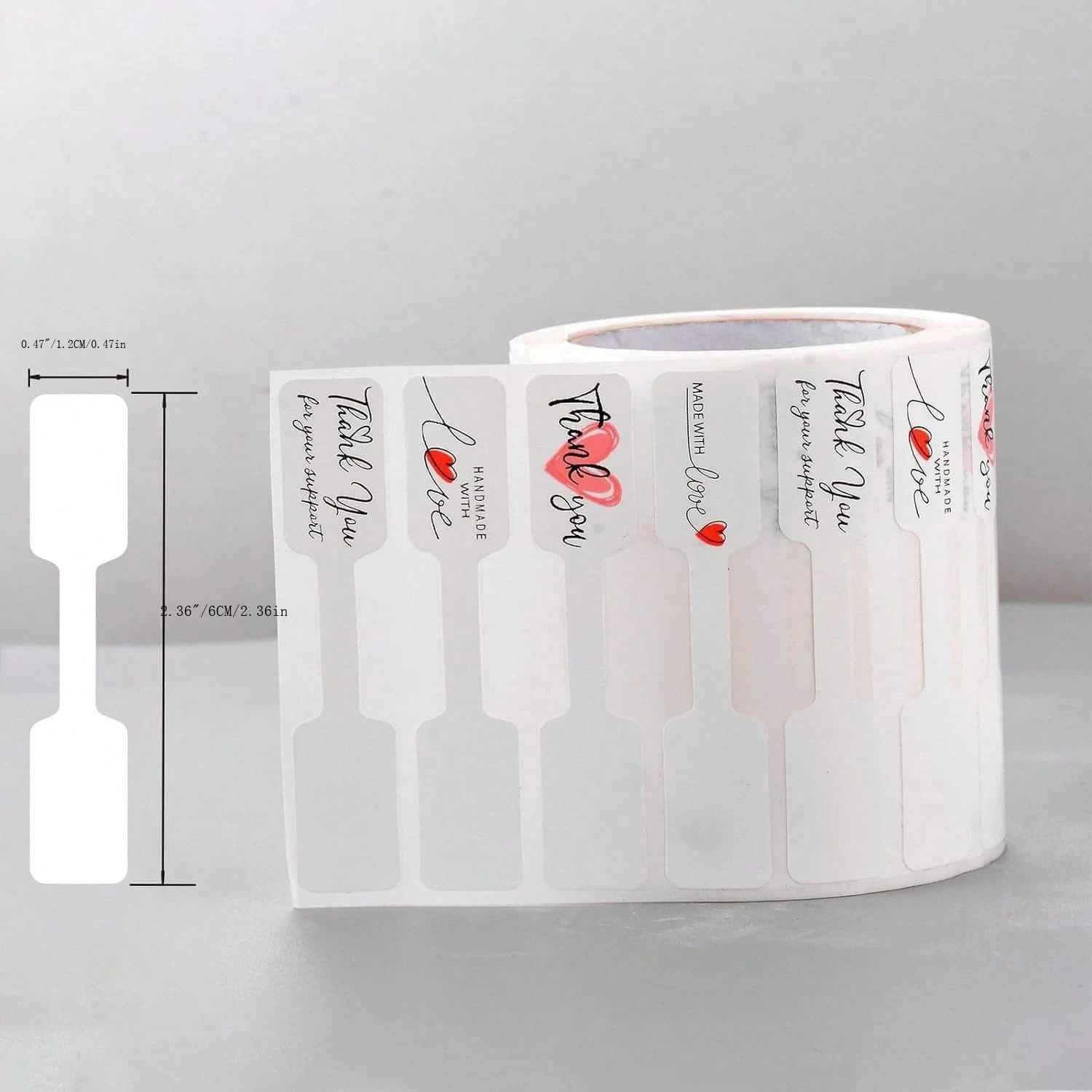 One Roll Natural Kraft Paper Handmade Sticker Labels For Jewelry Price ...