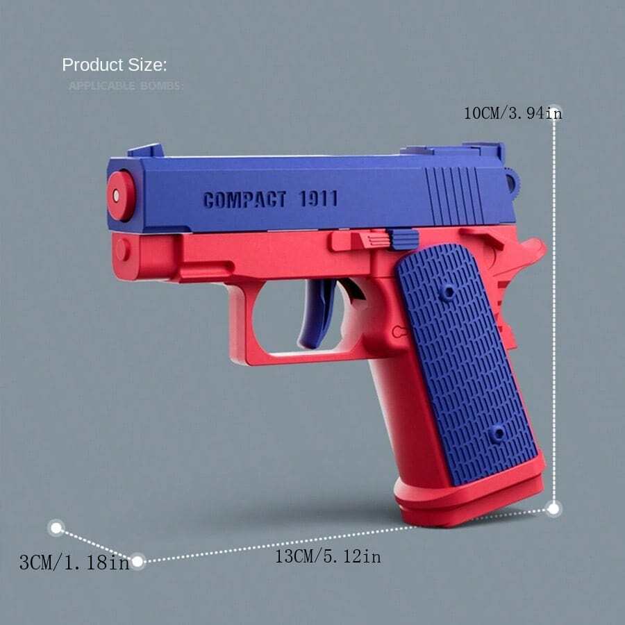 Summer Games M1911 Mechanical Linkage Water Gun Water Storage Small Gun ...