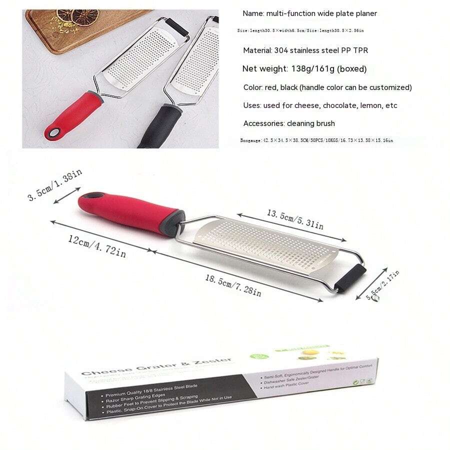Lemon Zester, Heavy Duty Cheese Grater And Vegetable Slicer - Parmesan ...