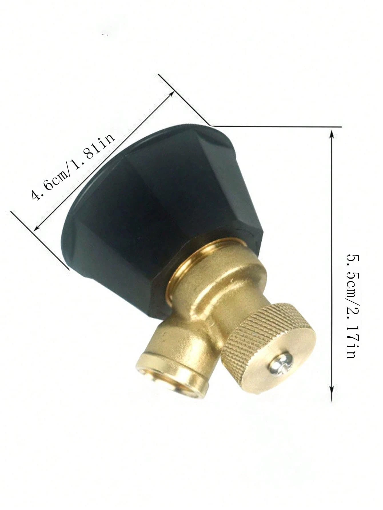 High-Pressure Atomizing Spray Nozzle Black Cyclone Adjustable Spray ...
