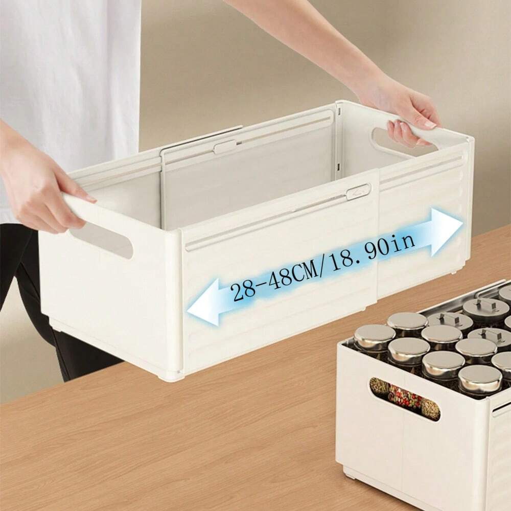 3pcs Grand boîte de rangement de cuisine réglable, Organisateur de tiroir extensible ...