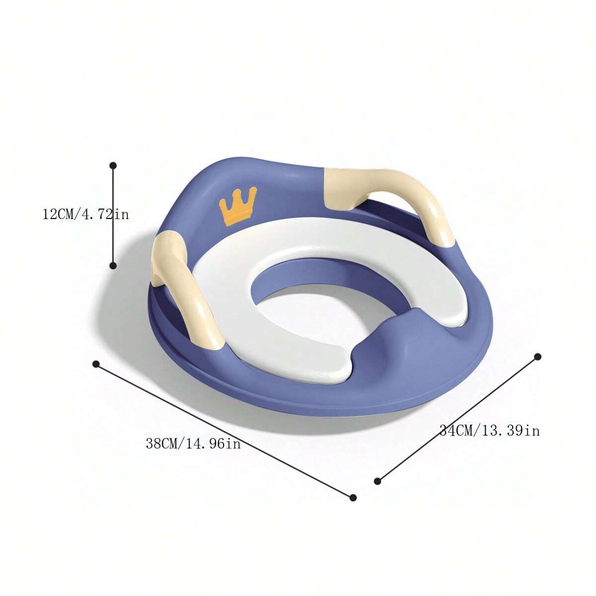 Cartoon Crown Shaped Potty Training Seat Ring For Infants And Toddlers ...