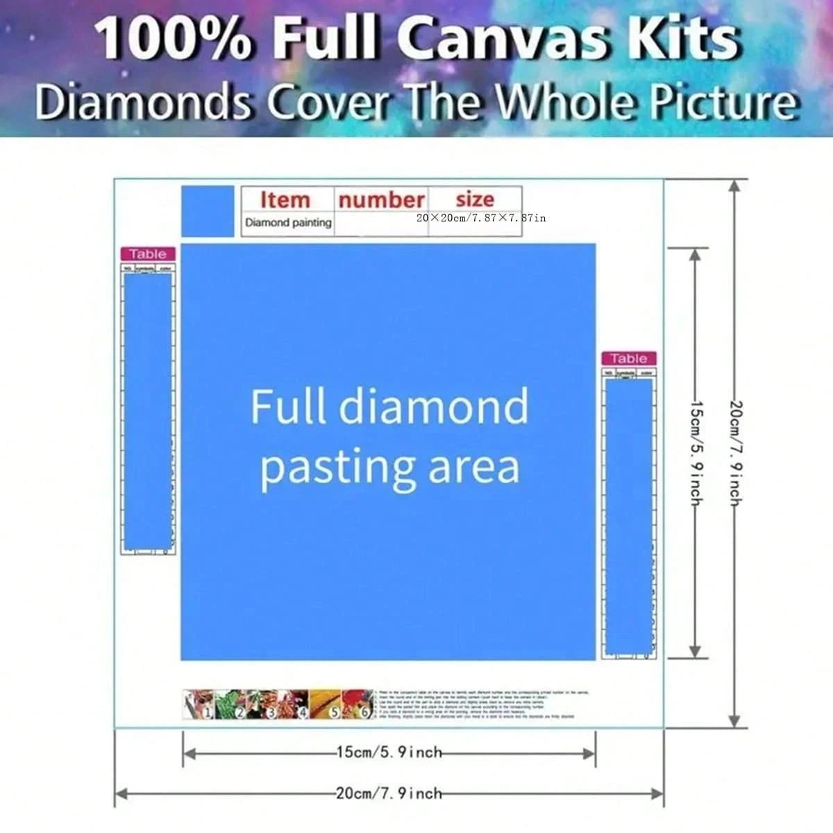 DIY Diamond Painting Bucket With Little Cow Tools Bag And Man-Made ...