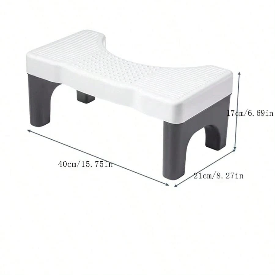 Toilet Stool Bathroom Footstool For Squatting Pan, Slip-Resistant Step ...