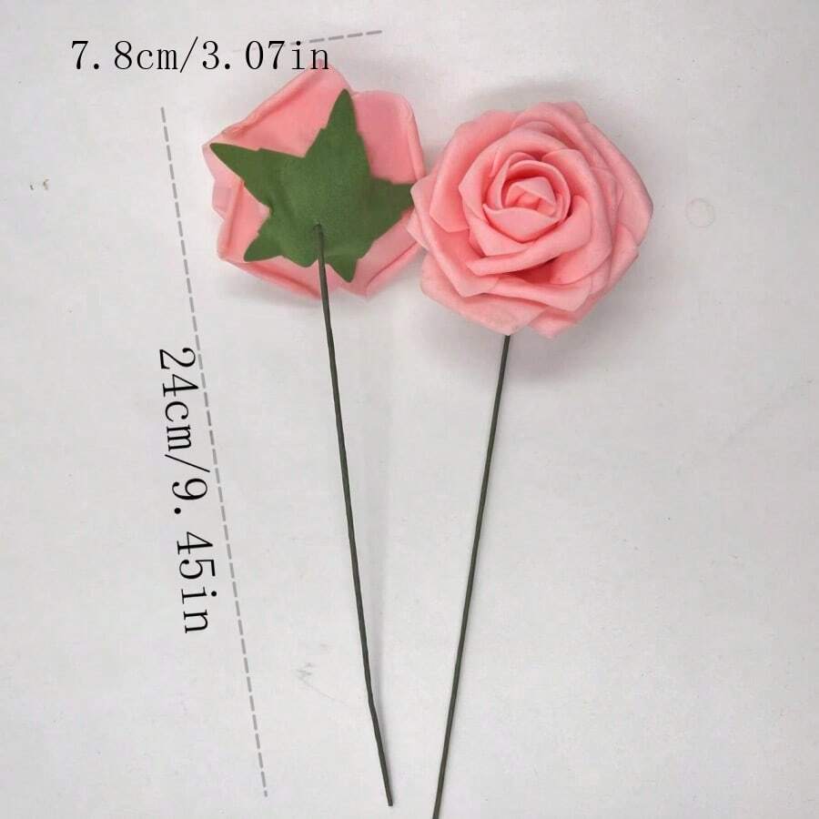 Artificial Flower Black 8CM With Rods Artificial Rose And Leaves ...