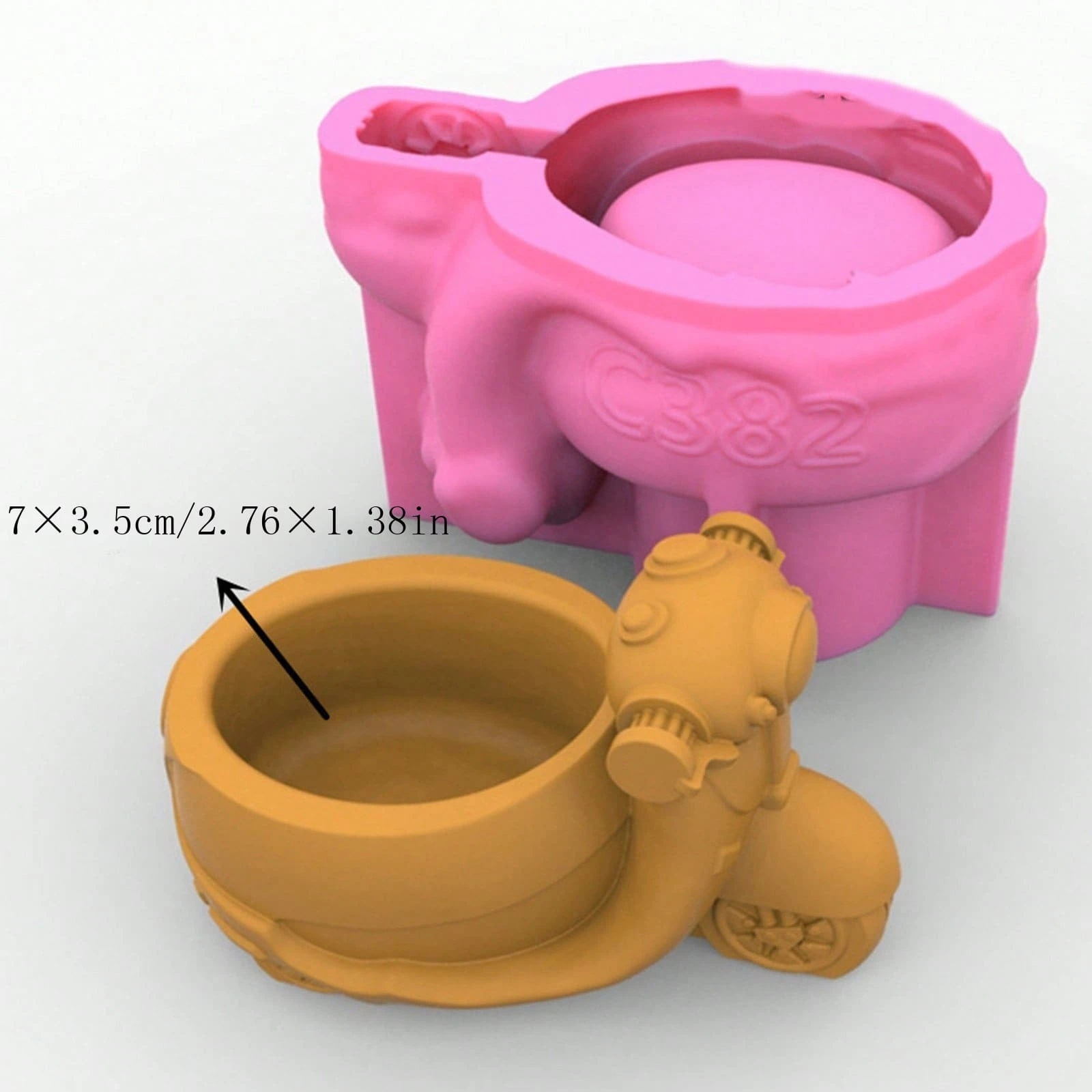 Motorcycle Pen Holder Flower Pot Mold Epoxy Resin Molds Plaster Making ...