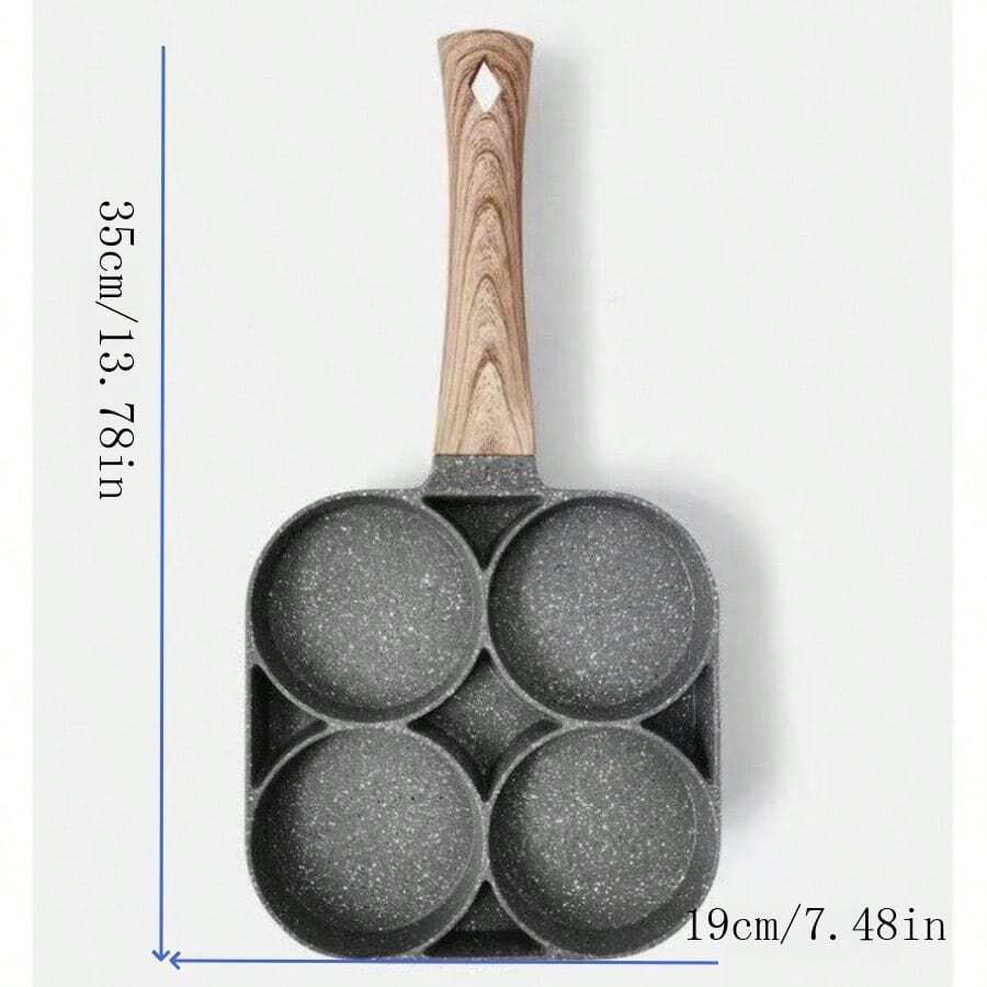 Non-Stick Hamburger Egg Fryer Breakfast Maker With Four Holes For Fried ...