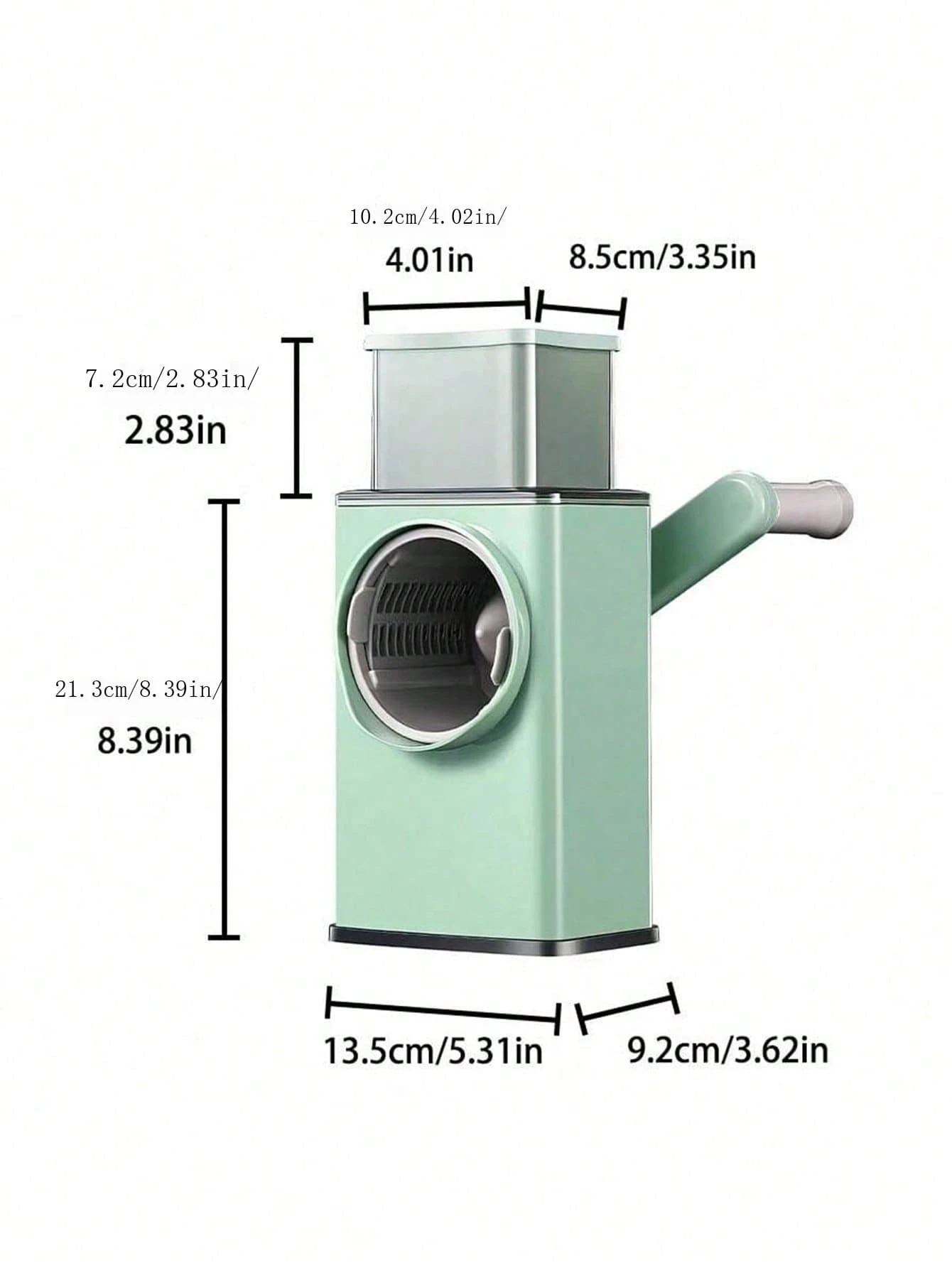 Vegetable Cutter,Upgraded Rotary Cheese Shredder With Handle Heavy Duty ...