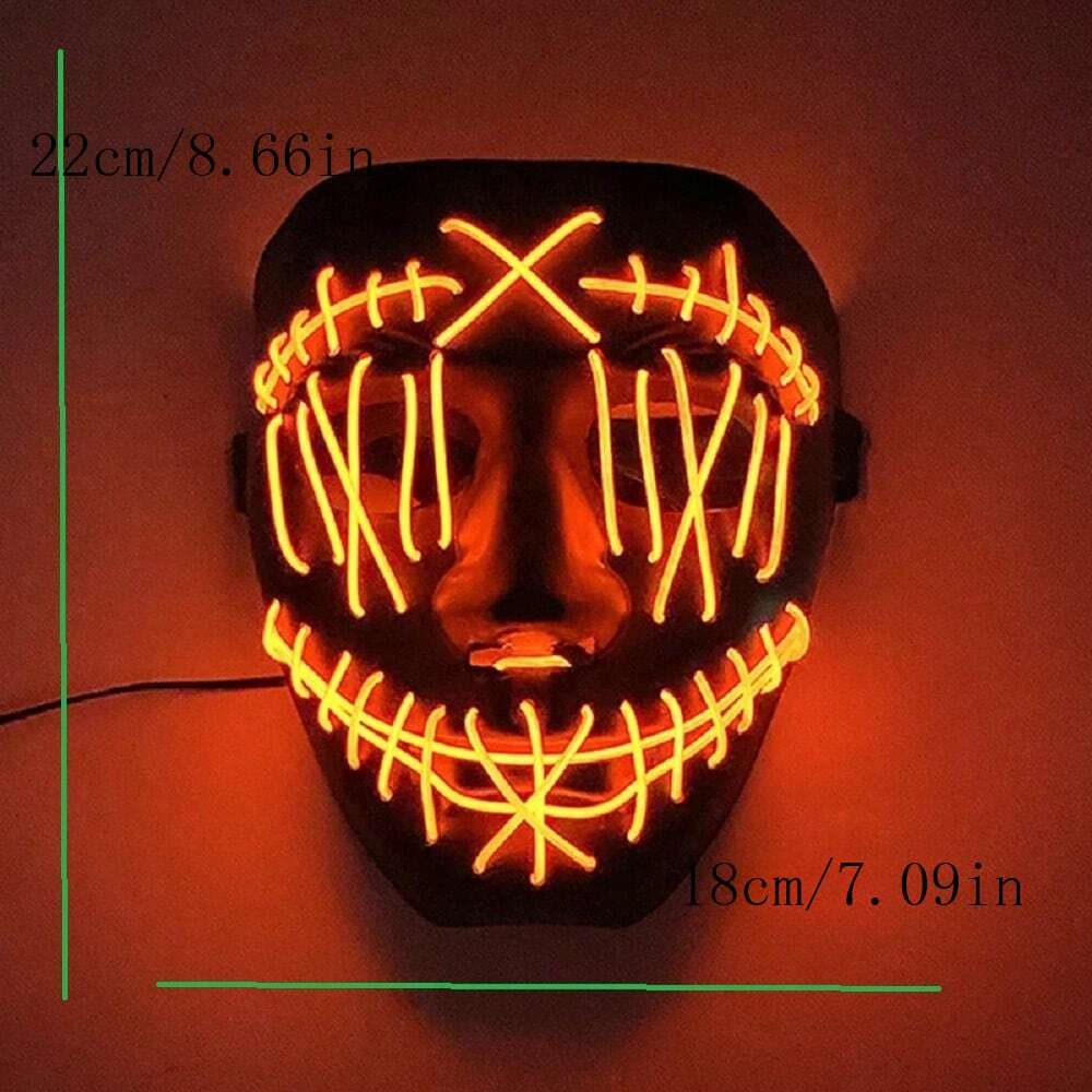 New Style Halloween Glowing Mask Hip-Hop Jabbawockeez Dance Glowing ...