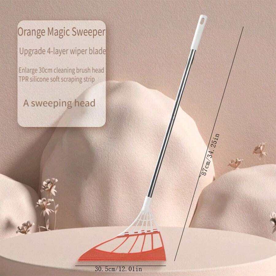 Magic Broom Water Scraper And Sweeper All-In-One, Non-Stick Hair, 3-In ...