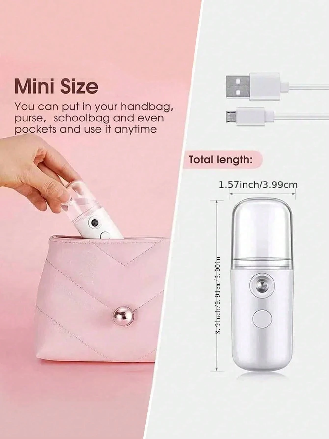 Water Replenisher - Nano Spray Face Cold Spray Humidifier - Portable ...