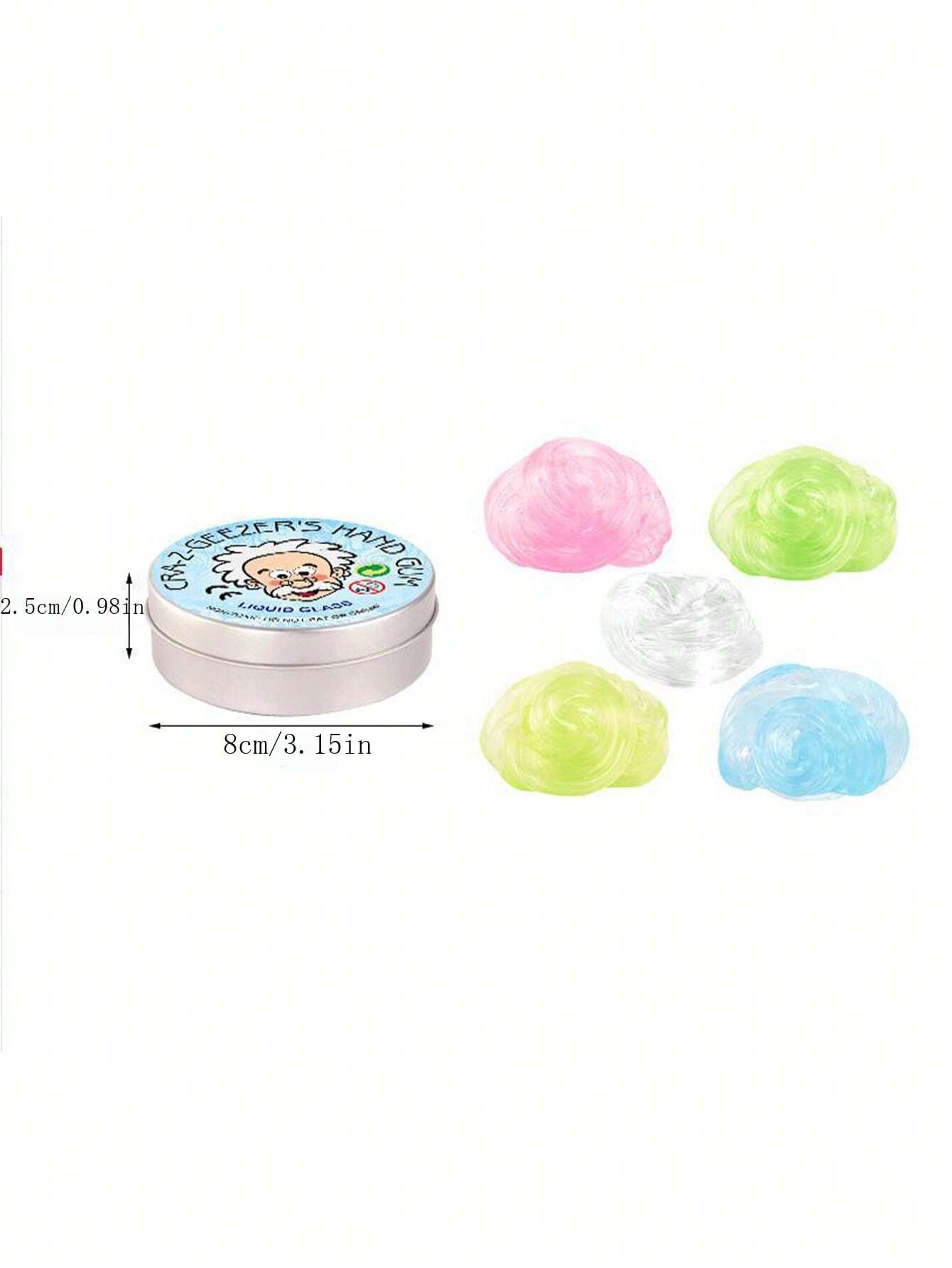 Transparent Putty Old Man Bouncing Crystal Clay Colorful Starry Sky ...