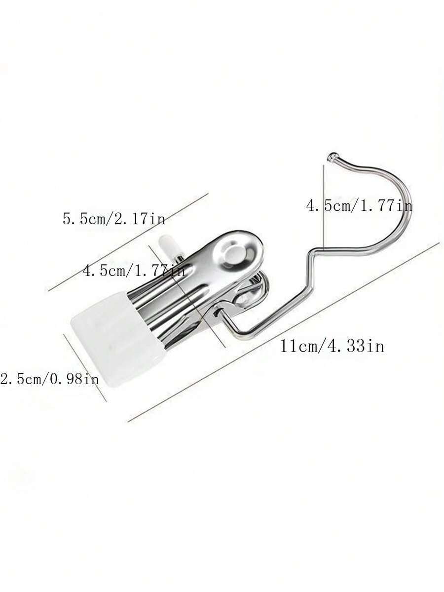 5pcs Metal Hook Clips With No Trace, Strong Loading Capacity, Powerful ...