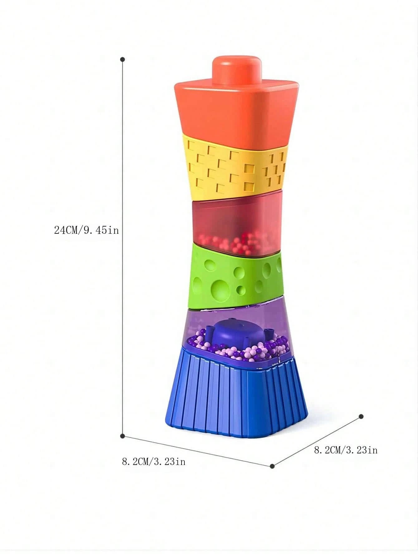 6 Pcs Sensory Stacking Blocks Baby Sensory Stacking Building Blocks ...