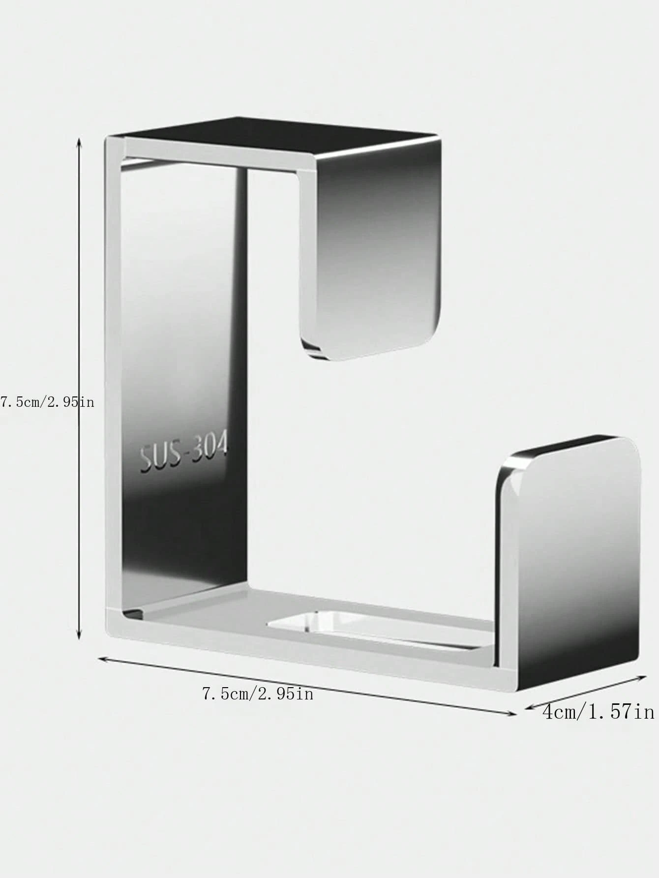 3 Stainless Steel Basin Hooks, No Drilling Needed, For Bathroom Sink ...