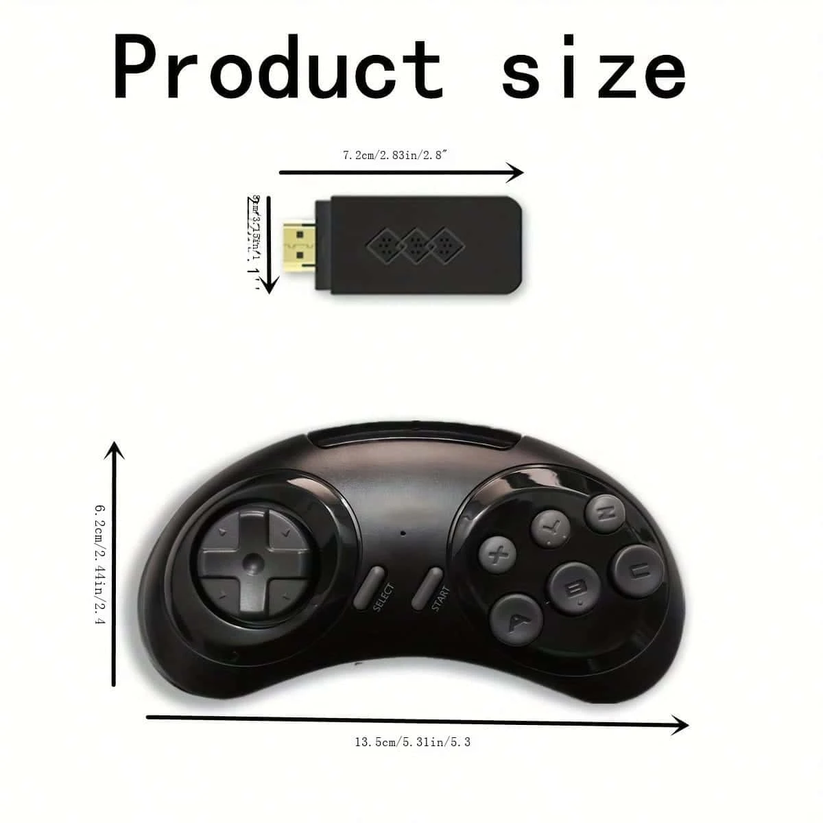 Extreme Mini Game Box With 2 Wireless Controllers, Retro Stick 3.1 For ...