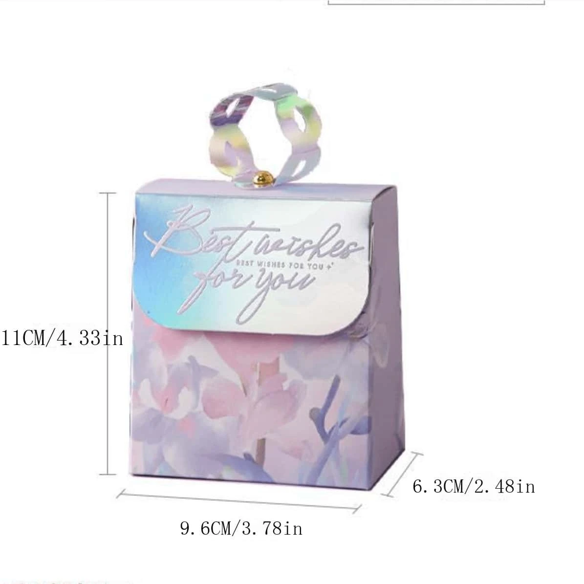 2024 Wedding Candy Box, Gradient Laser Lettering PVC Candy Package Gift ...