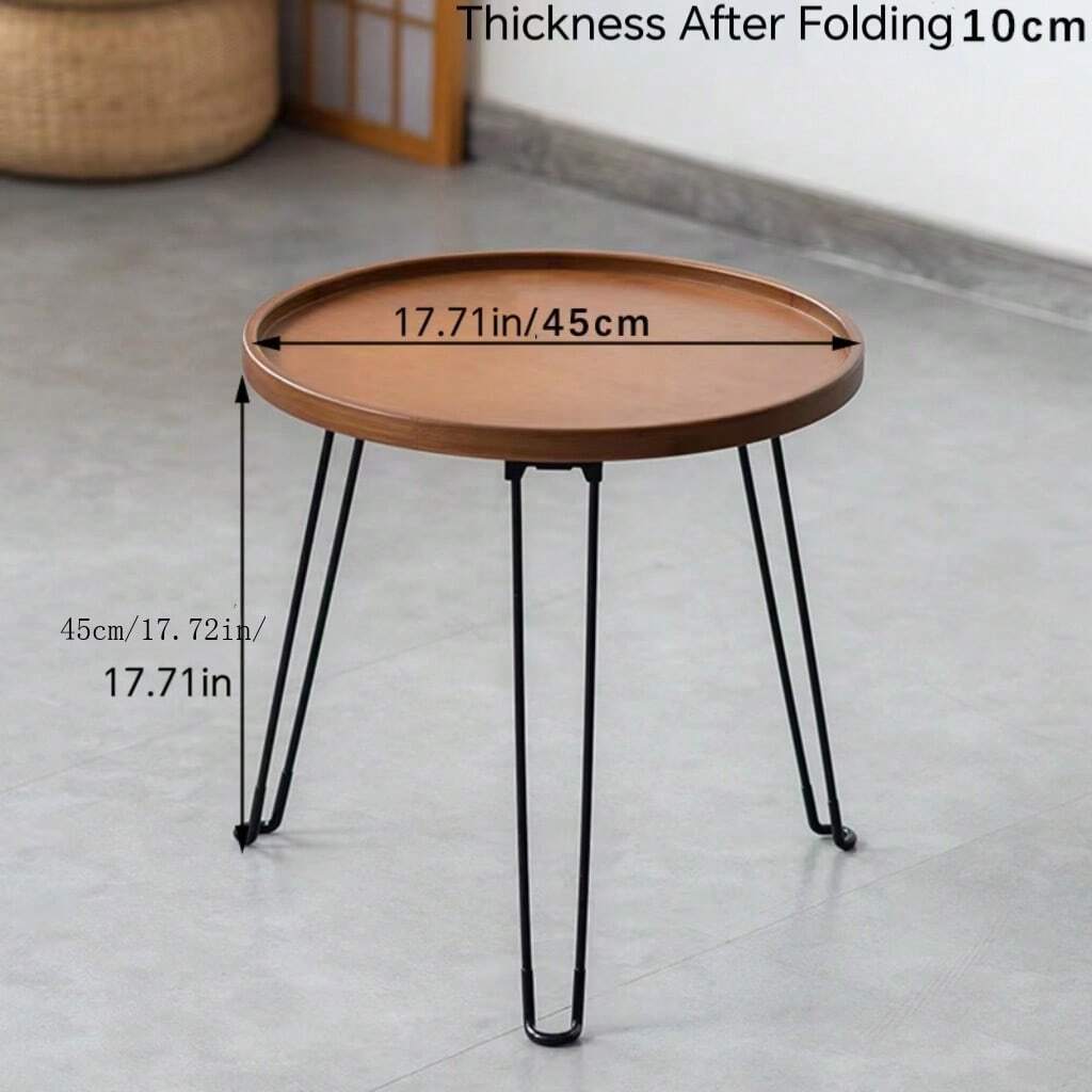 Folding Small Coffee Table Round Table Home Bay Window Low Table Sofa ...