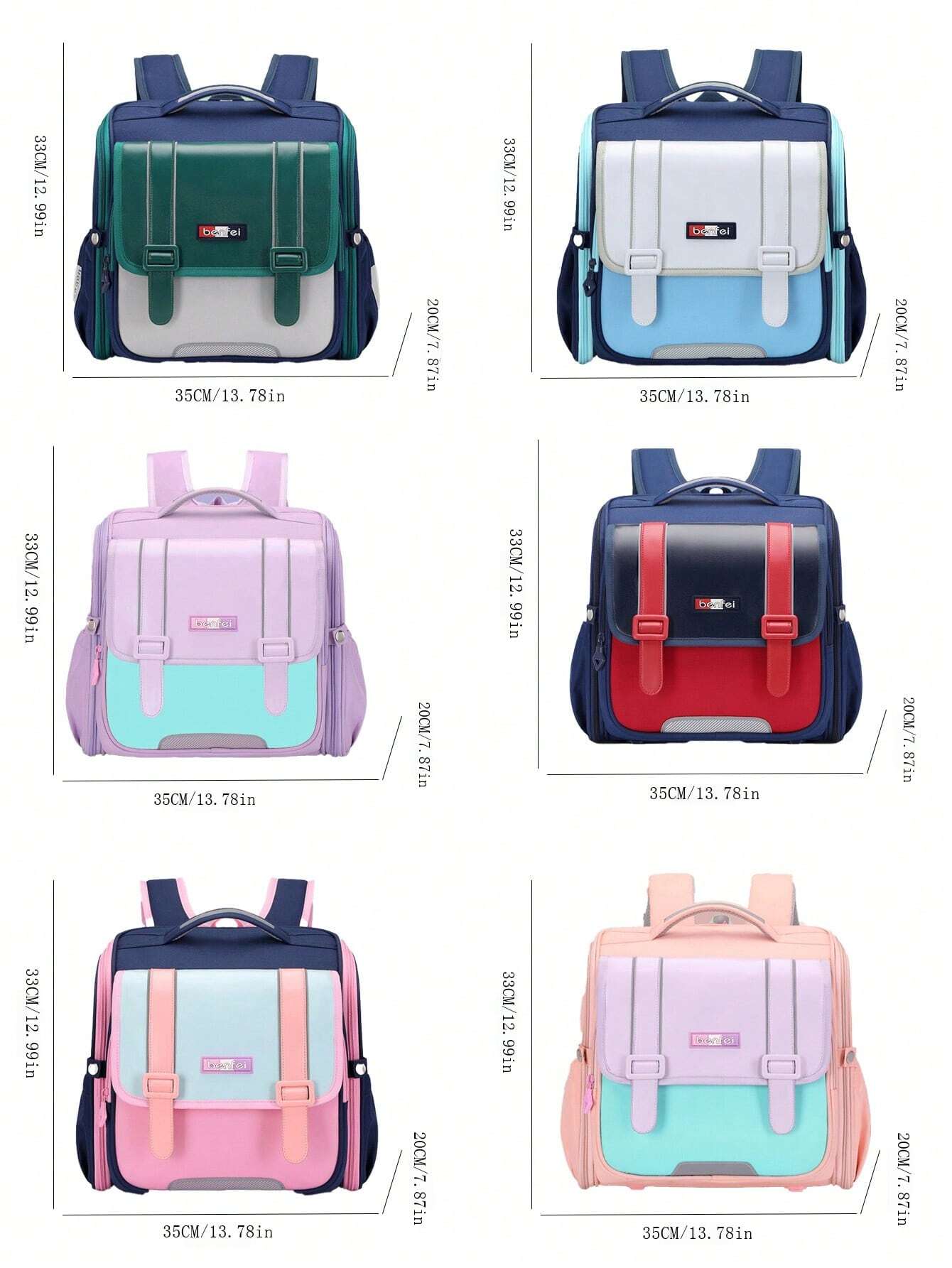 Block Shaped School Backpack And Multi-Layer Multifunctional Waterproof ...
