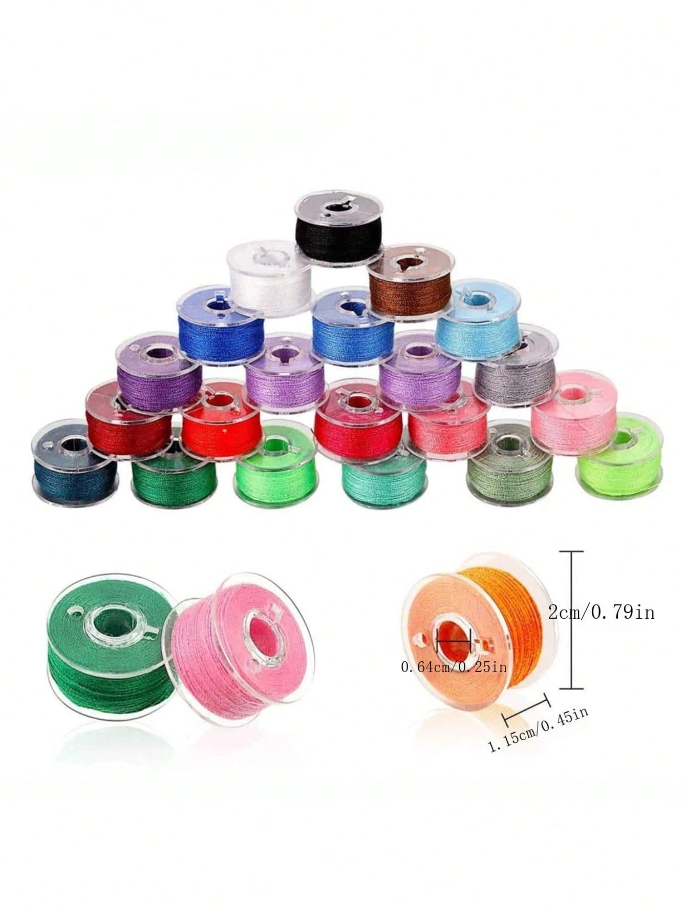 20Pcs Sewing Machine Bottom Thread, Simple Mini 20-Color Thread For ...