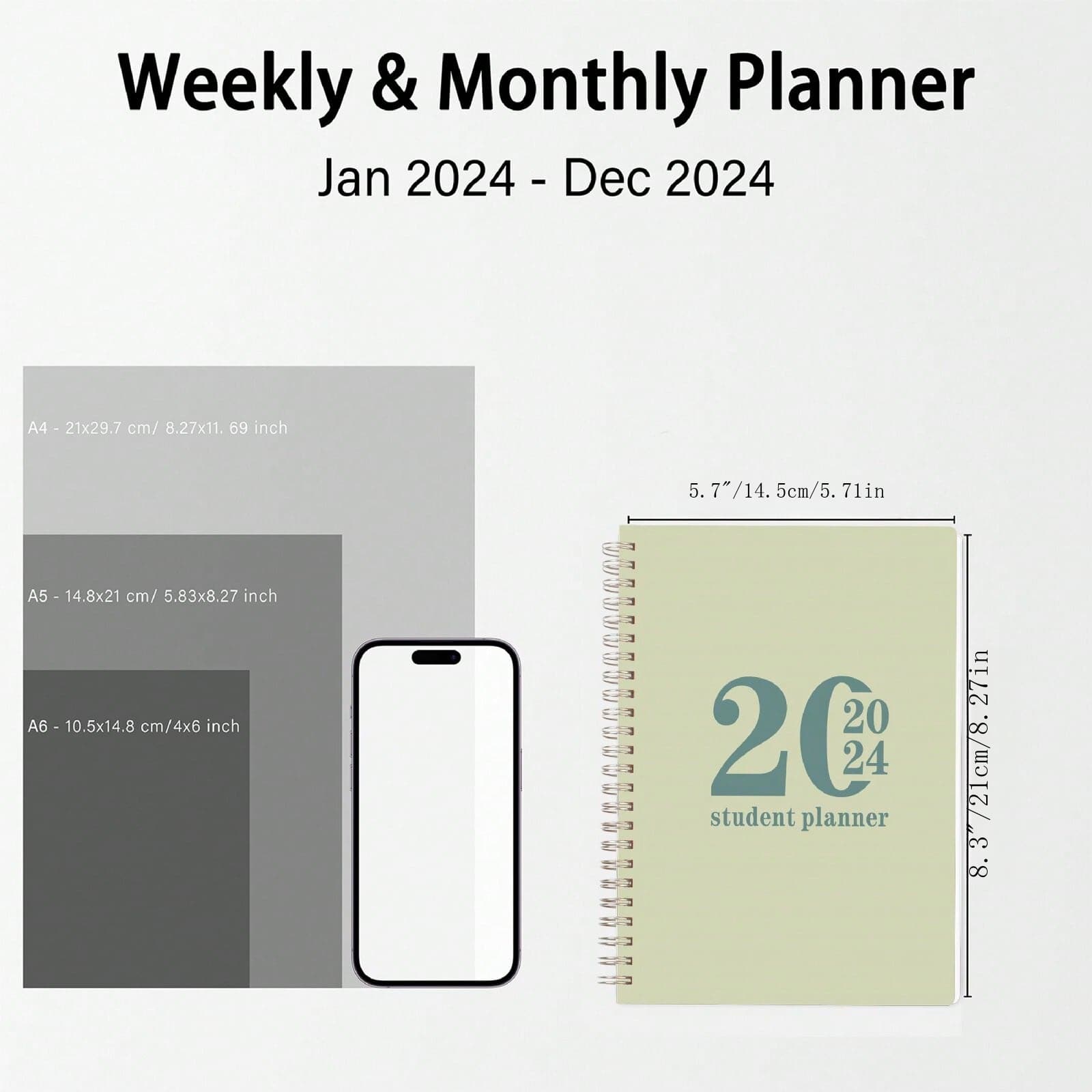 Simplified 2024 Student Planner Academic Year Day Planner To Stay ...
