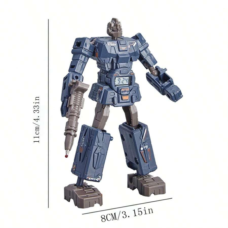 1pc Transformable Toy Pen With Time Display Function, Electronic ...