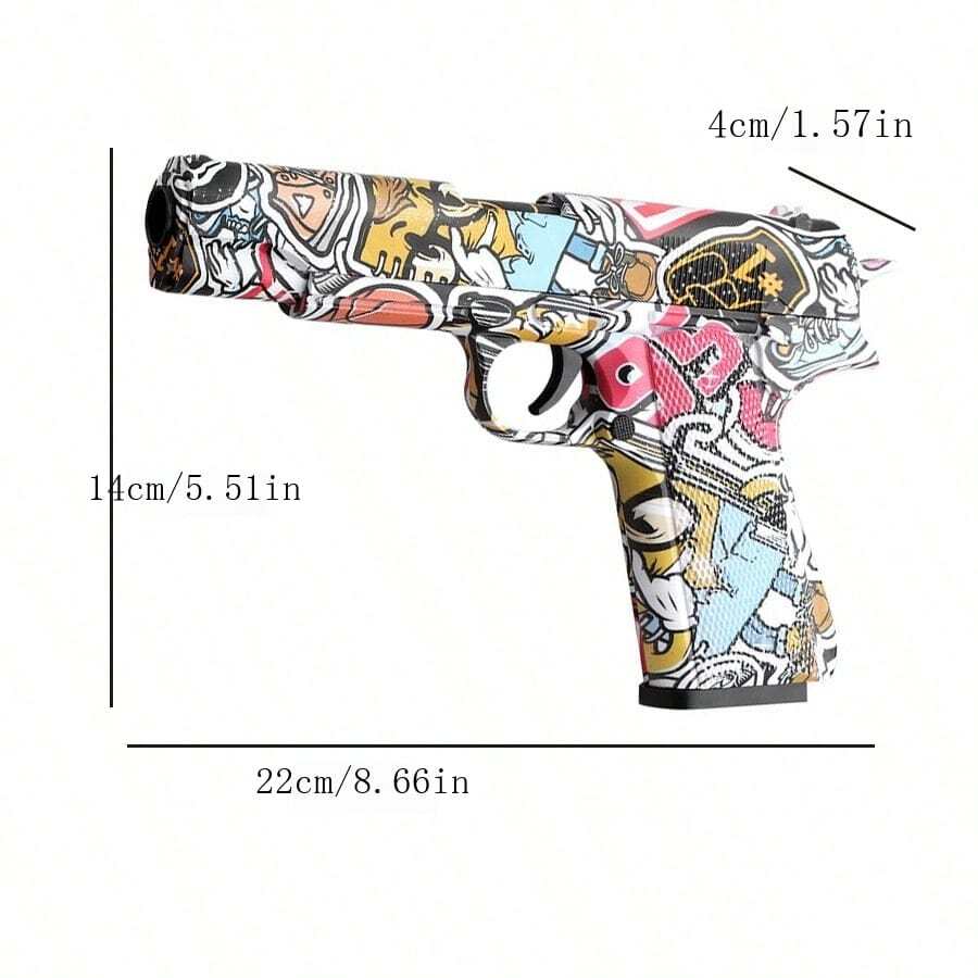 A Graffiti Shaped Soft Bullet Pistol That Can Be Manually Loaded And ...