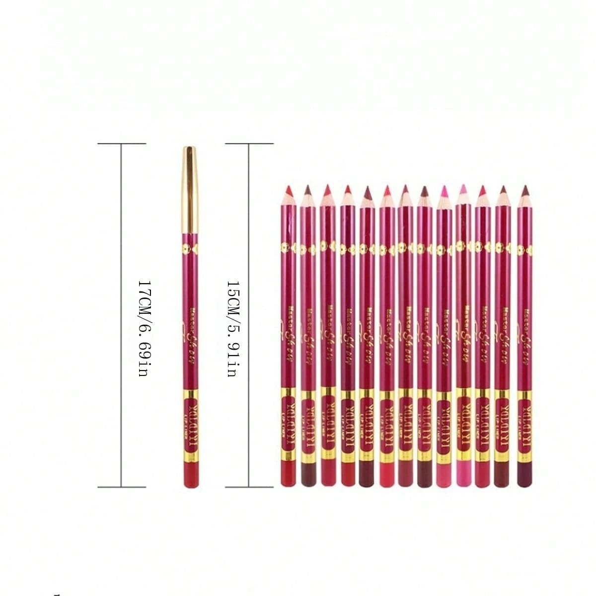 Matte Lip Liner Pen Lipstick Pencil Wild Makeup Long Lasting Smudge ...