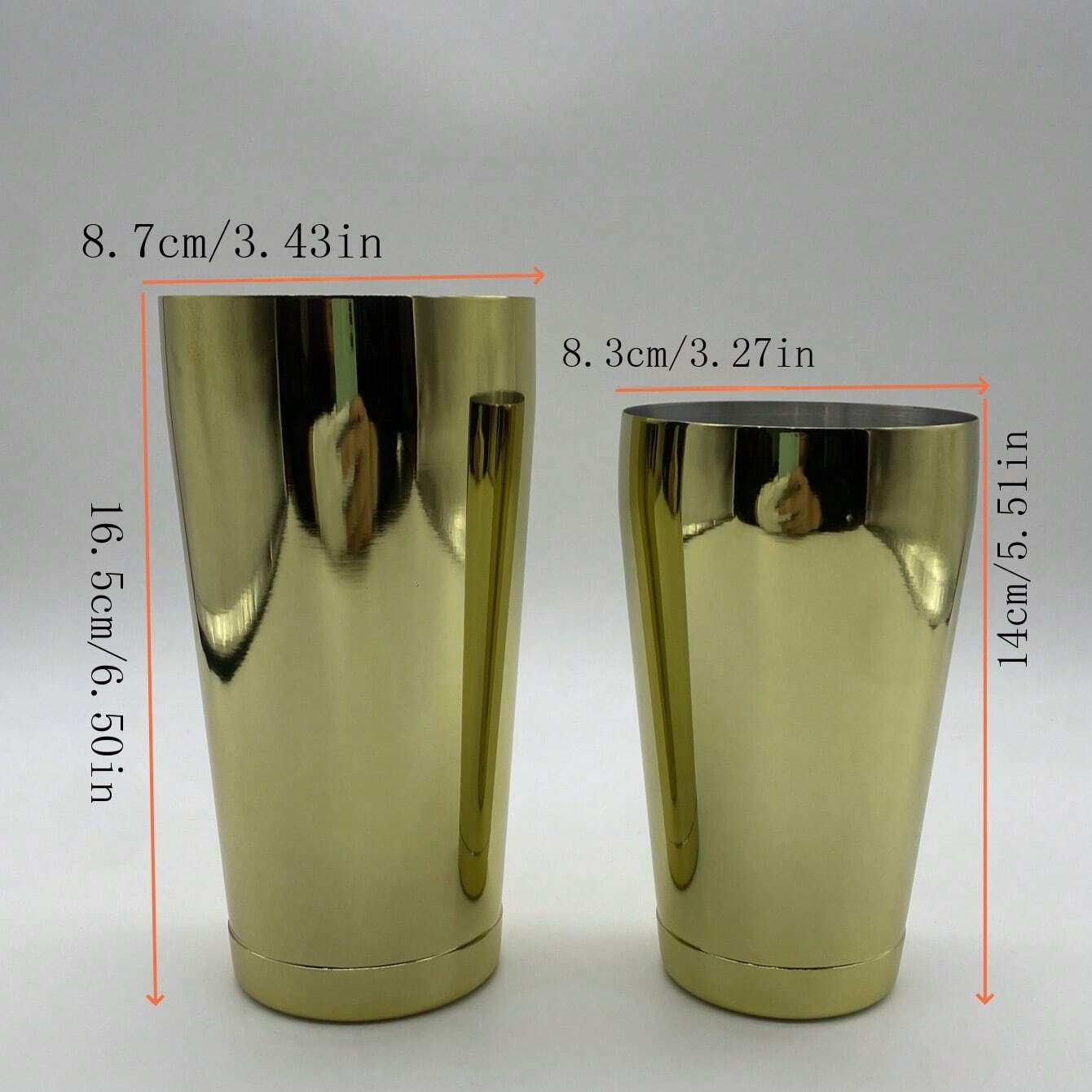 201 Boston Style Stainless Steel Cocktail Shaker Bartender Shaker For ...