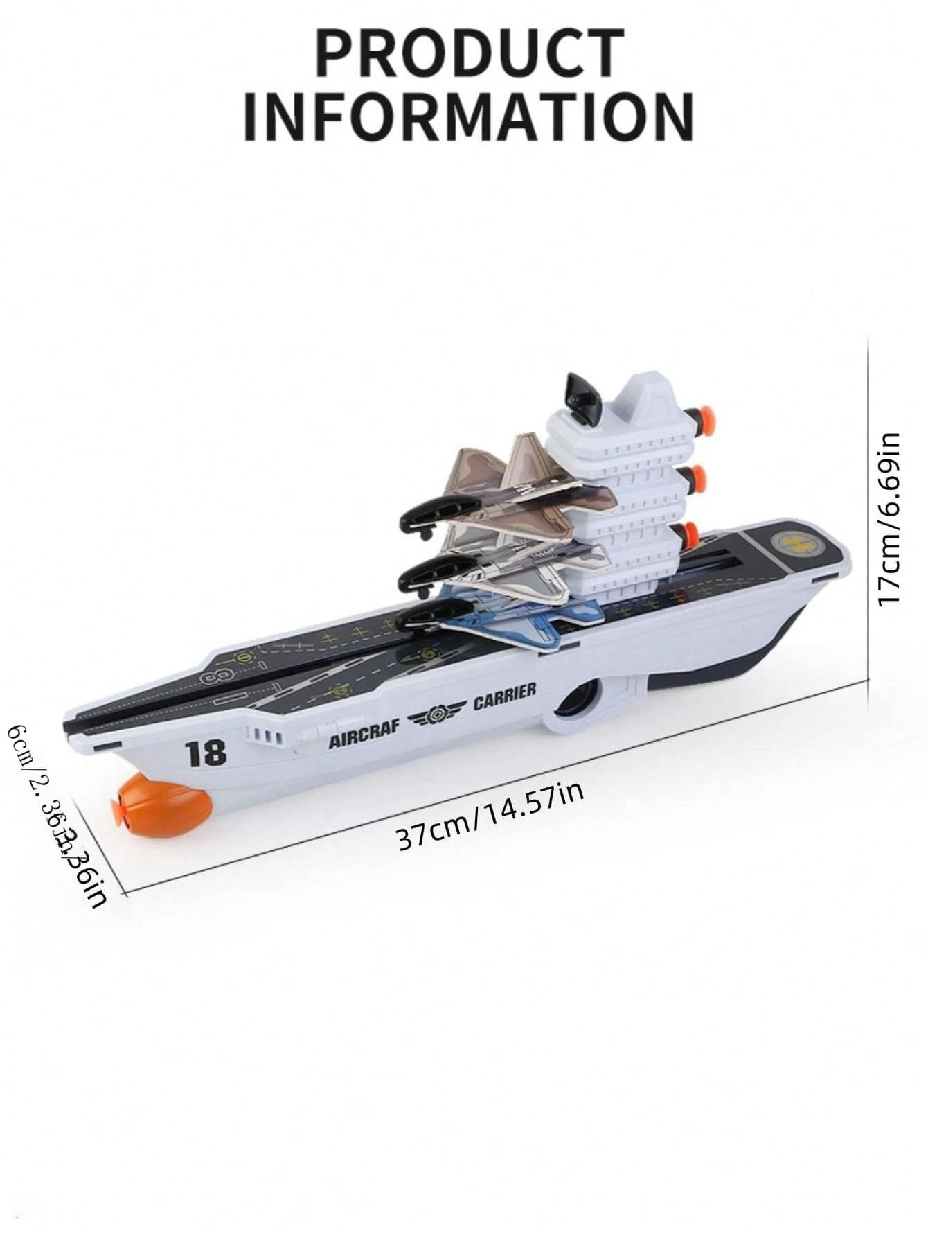 1000+ Pieces 41cm*25cm*7.5cm Carrier Model With Launching Airplane Gun ...