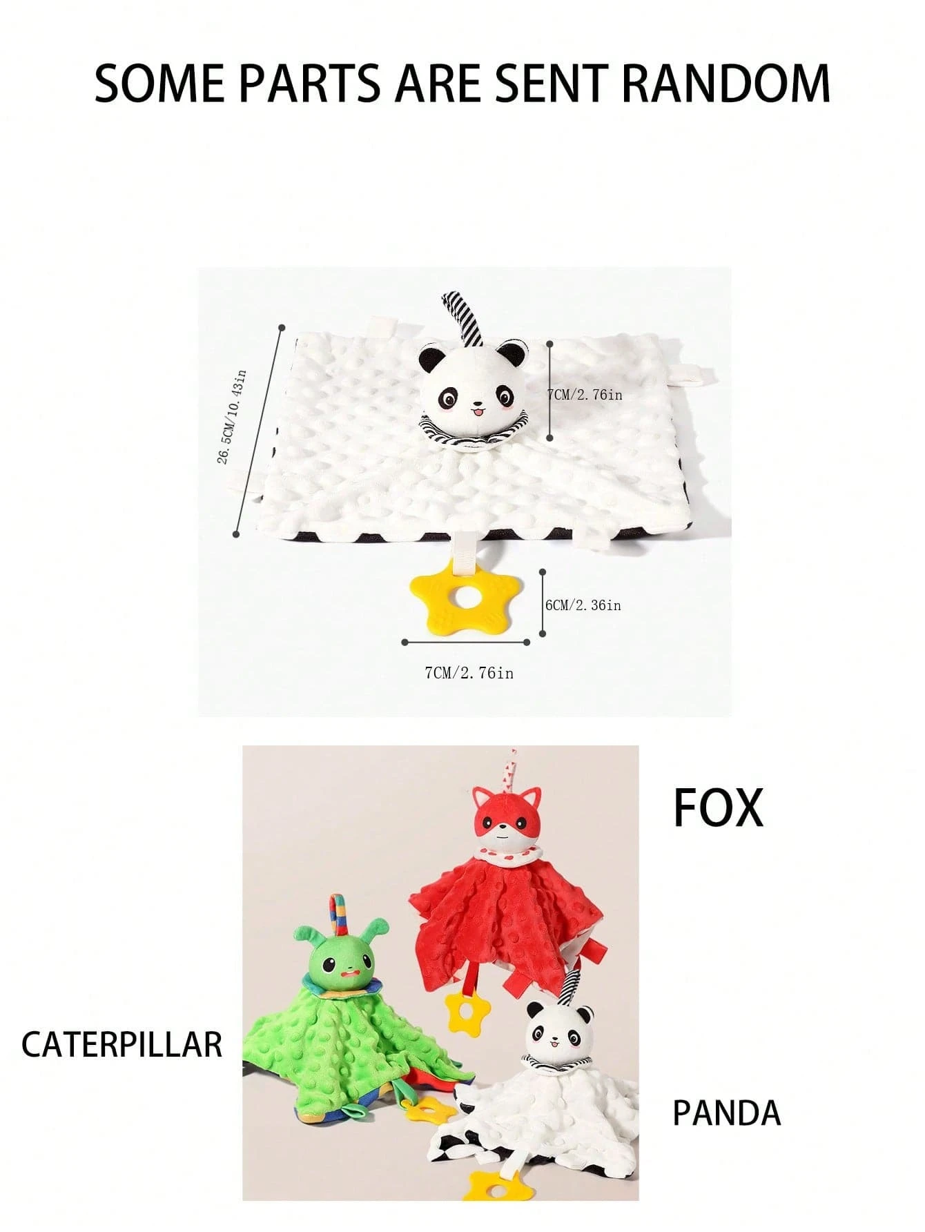 Kids Hand Puppet Set , Toddler Animal Plush Toy Includes Panda, Fox And ...