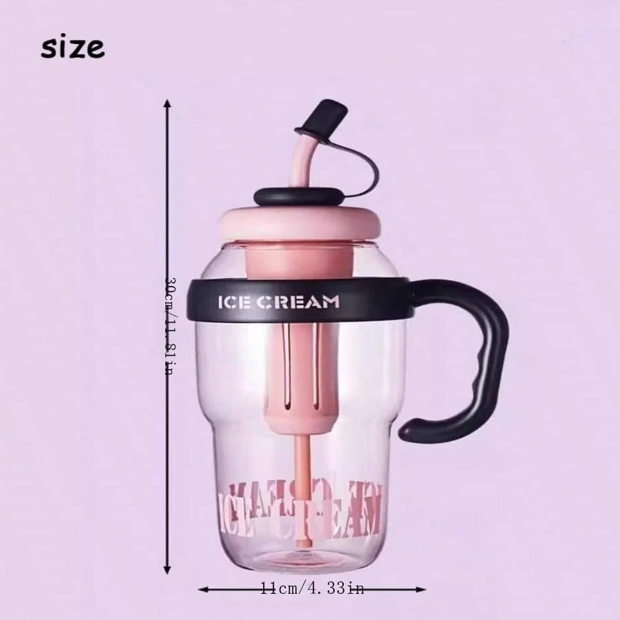 New Arrival 1200ml Plastic Iced Tea Cup With Tea Strainer And Straw ...