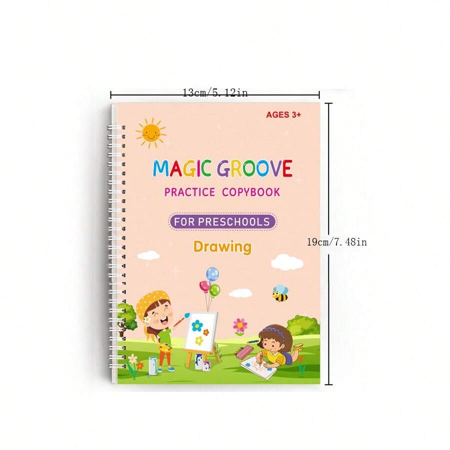 Children's Enlightenment Groove Copybook English Alphabet/Number ...