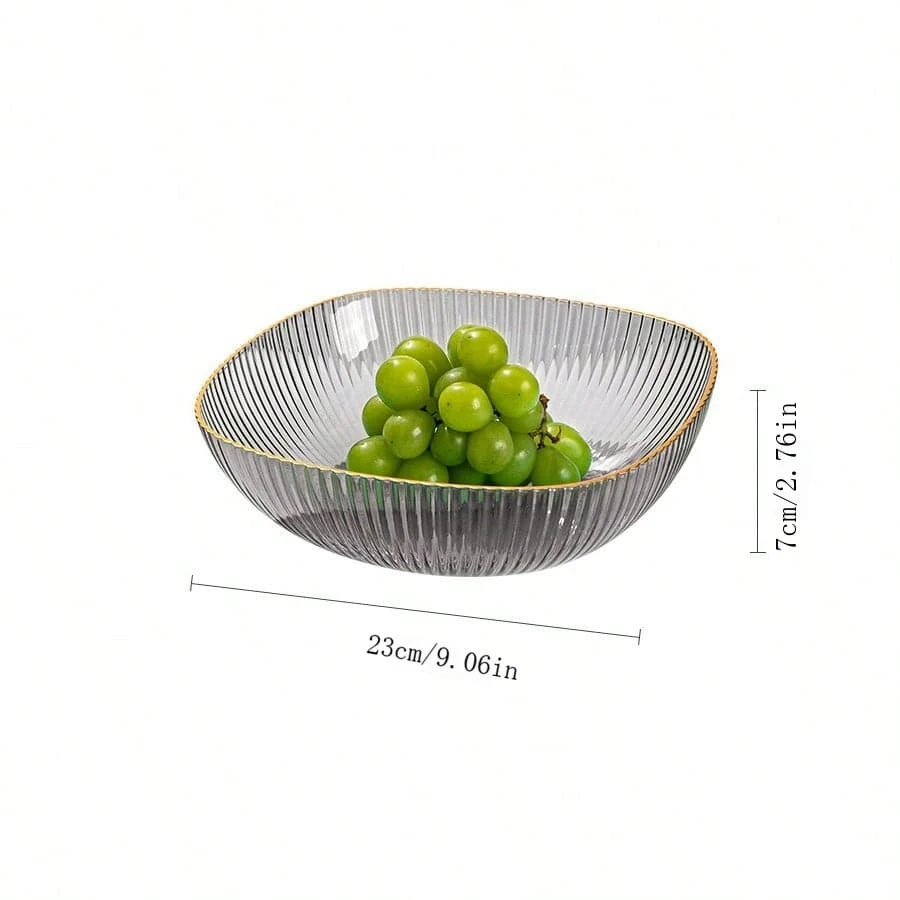 Home Simple Luxurious Plastic Fruit Plate, Restaurant Vegetable & Snack ...