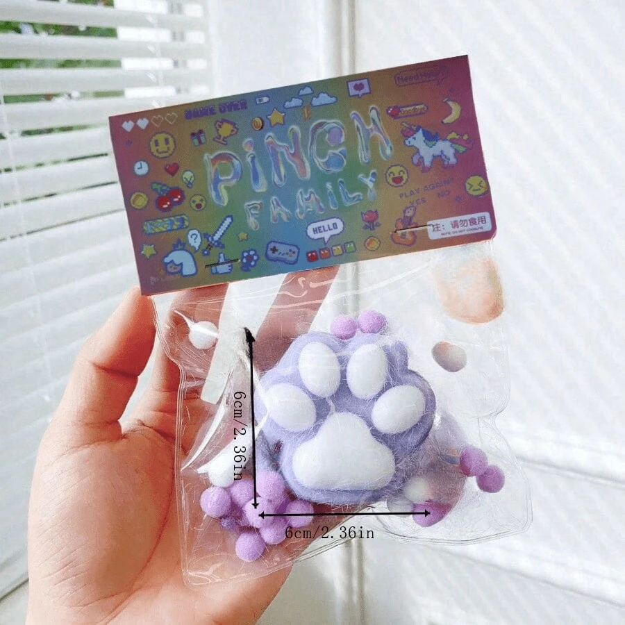 Cute Cat Scratch Pinch Happy Stress Relief Toys, A Variety Of Colors To ...