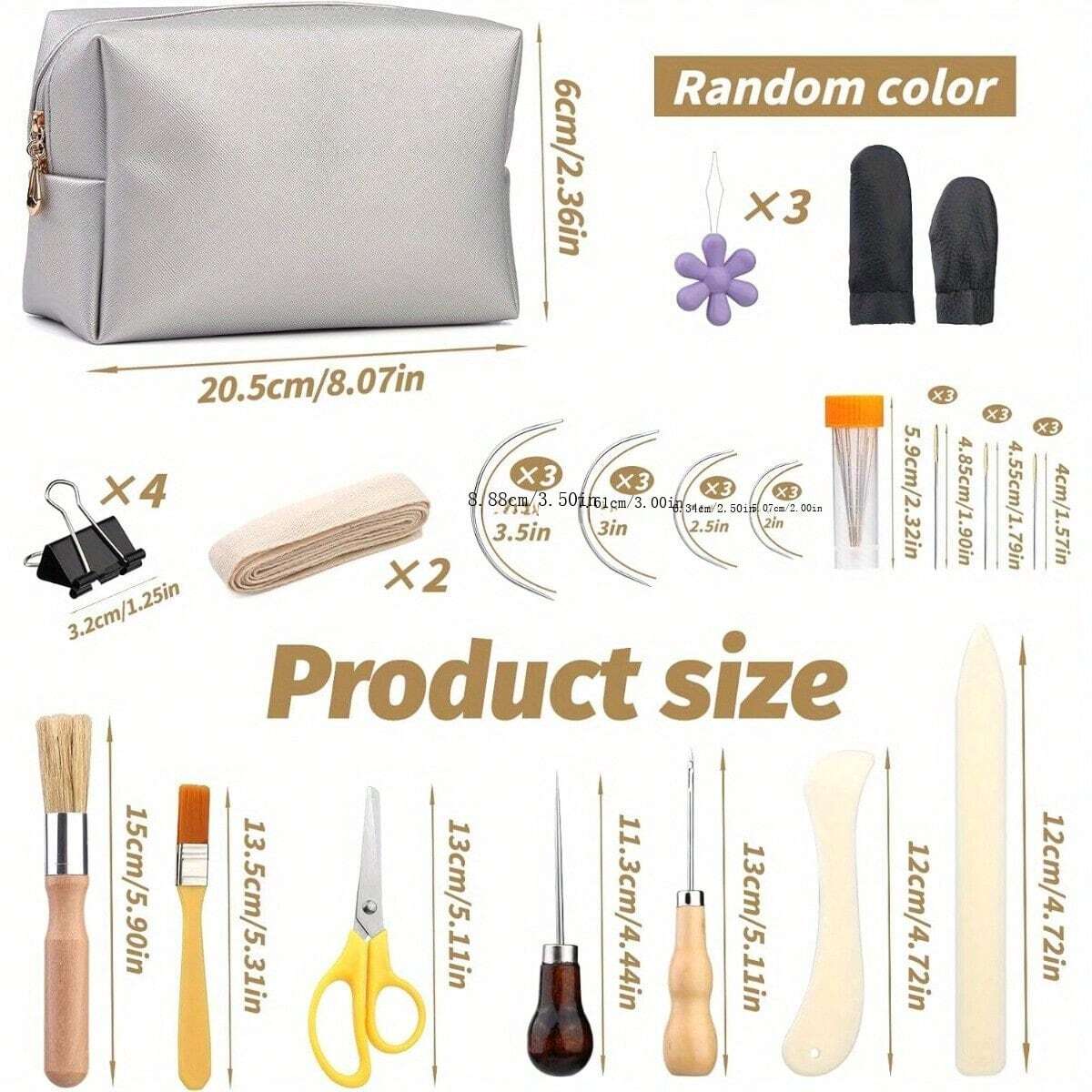 49pcs Bookbinding Kits Bone Folder Paper Creaser Paper Folding Tool ...