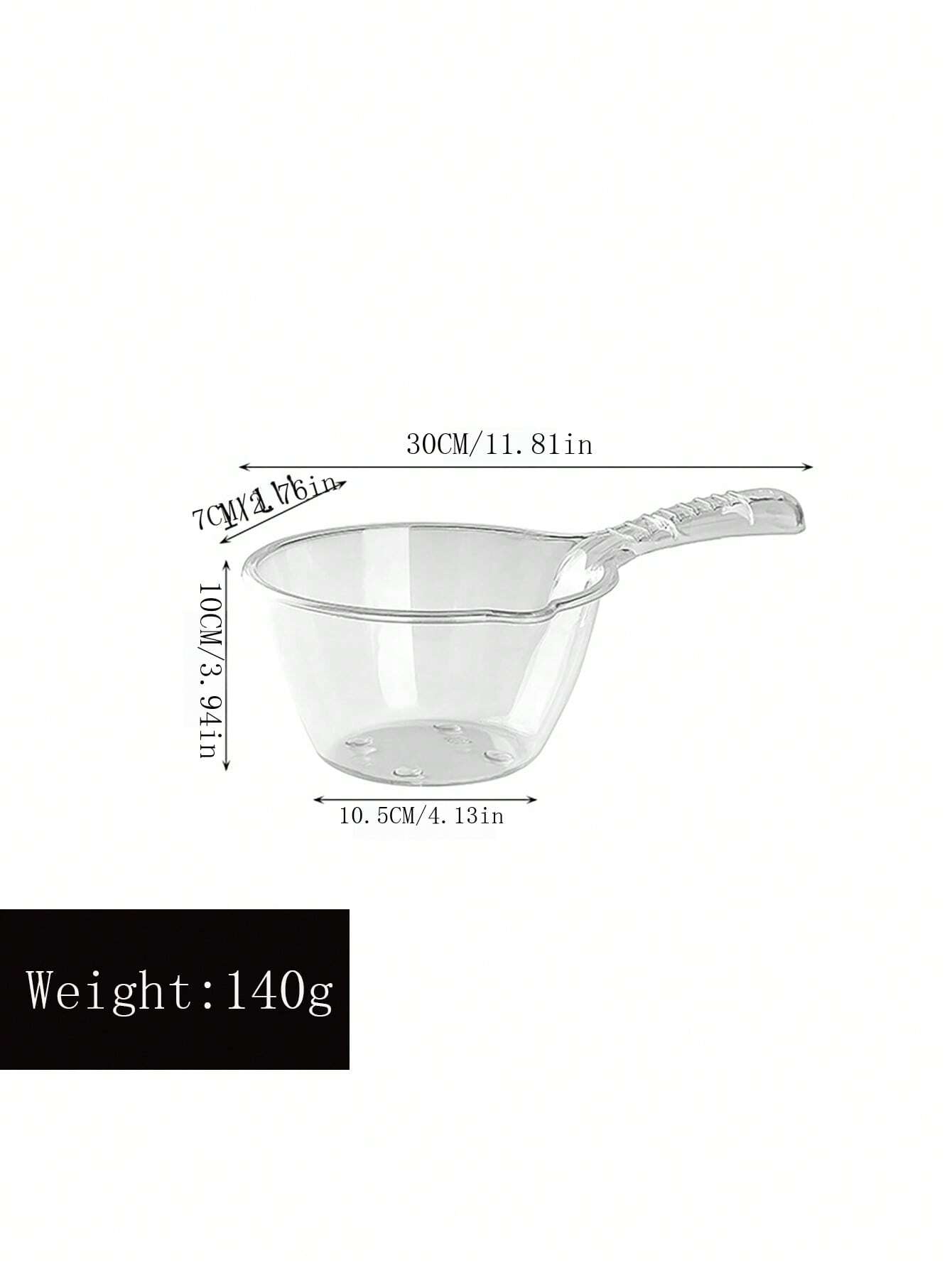 Unbreakable Water Ladle With Long Handle, Household Deep Plastic ...