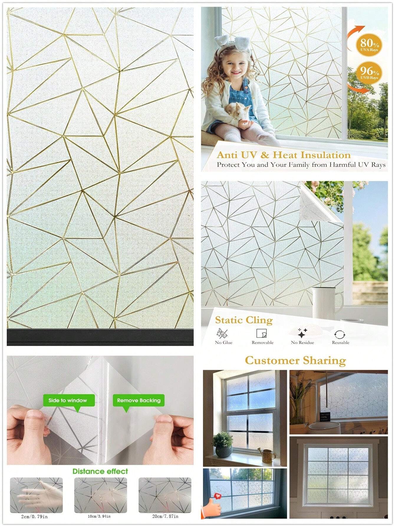 Forest Window Film - Static Cling Window Treatment Decorative Glass ...