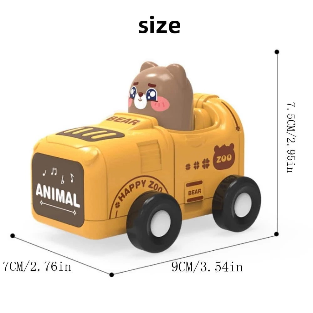 Juguete de coche de ingeniería de dibujos animados para niños, rompecabezas de coche de dibujos ...